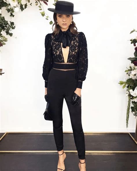 Celebrity Runway Jumpsuits For Women 2018 Summer Sexy Hollow Out Lace