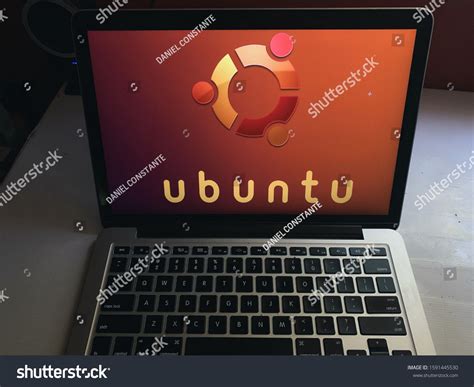 Computer Ubuntu Logo Linux Open Source Stock Photo
