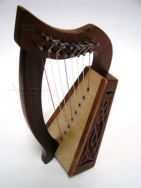 Lily Harp 8 Strings Knotwork Design Andreas Inc Reverb