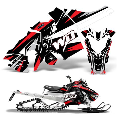 Polaris Axys Pro Rmk Sks 2015 2020 Sled Snowmobile Wrap Graphic Kit
