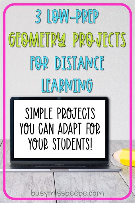 3 Low Prep Geometry Projects For Distance Learning Geometry Projects Distance Learning High
