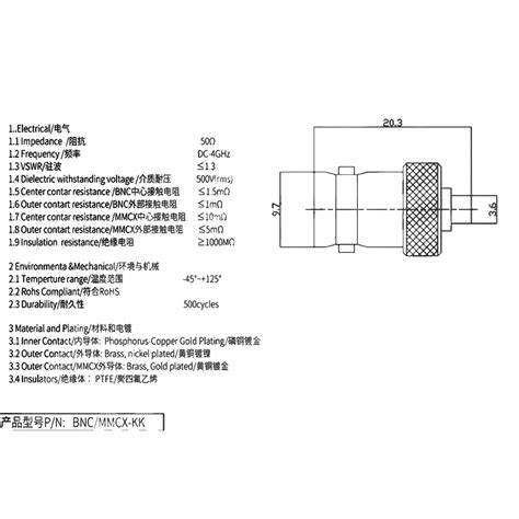 Factory Direct High Quality China Wholesale High Quality Rf Adapter Bnc Connector Female To Smc