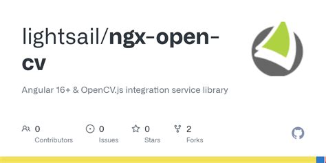 Github Lightsailngx Open Cv Angular 16 And Opencvjs Integration Service Library
