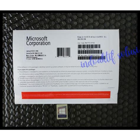 Jual Windows Server 2012 R2 Standard 64bit Full Packaged Original