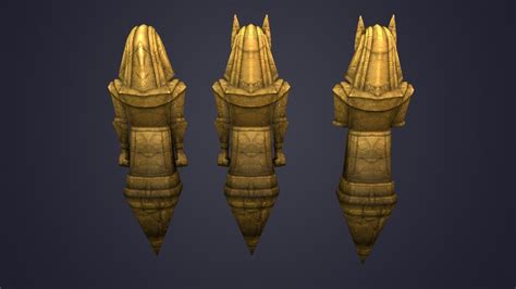 3d Model Anubis Vr Ar Low Poly Cgtrader