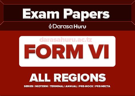 Form Two Mock And Pre National Exams 2025 All Regions