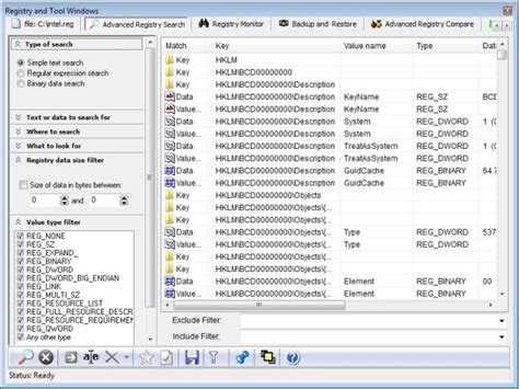 Registrar Registry Manager 920 Registry Editors