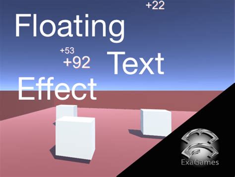 Floating Text Effect Particleseffects Unity Asset Store