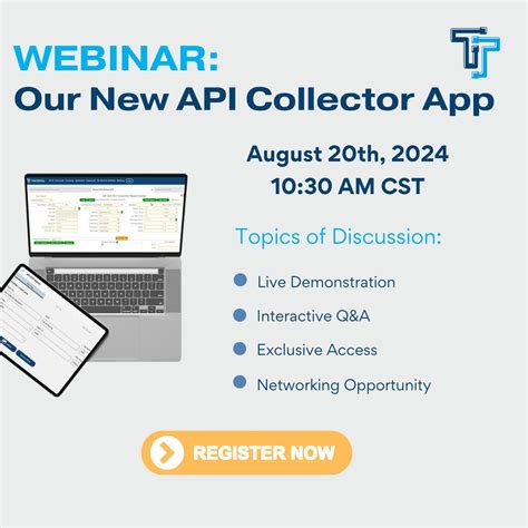 Join The Api Collector Webinar Technical Toolboxes Posted On The
