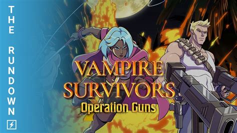 Vampire Survivors Operation Guns DLC Inmersión de juego de minutos Play Trucos