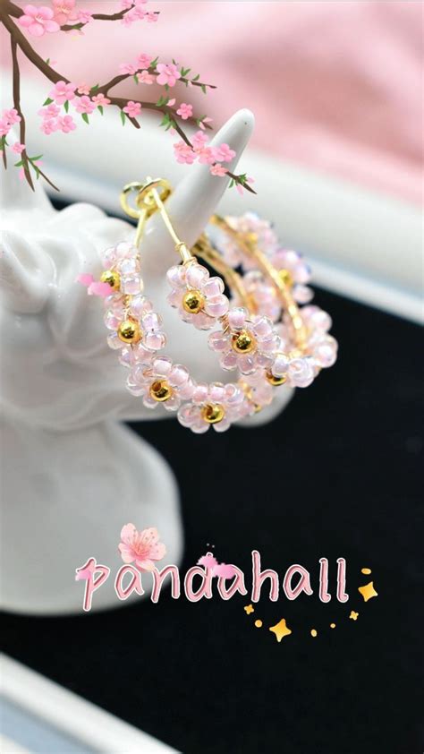 Pandahall Video Tutorial On Spring Beaded Flower Wrap Earrings [video