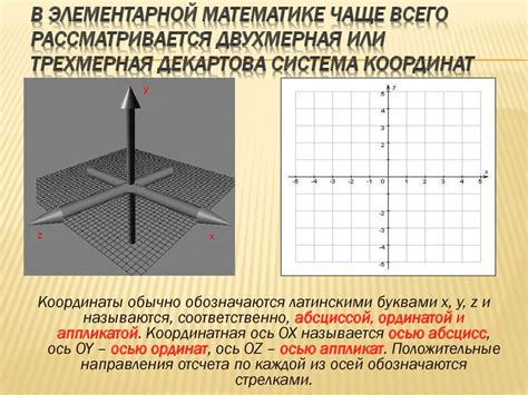 Декартова система координат на плоскости презентация онлайн
