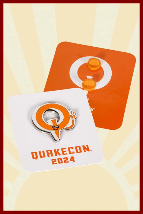 Quakecon 2024 Enamel Pin Official Bethesda Gear Store