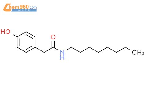 88443 80 5 BENZENEACETAMIDE 4 HYDROXY N OCTYL 化学式结构式分子式mol 960化工网