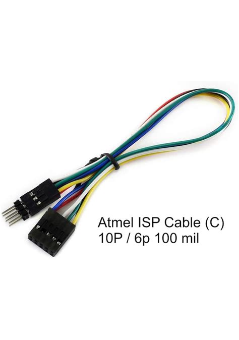 Programlayıcı İçin 6 10 Pin Adaptör Avr Isp Usbasp Stk500 Mkıı N11