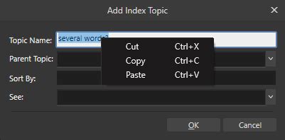 Adding Question Mark To Index Entry Crashes Publisher V2 Bugs Found