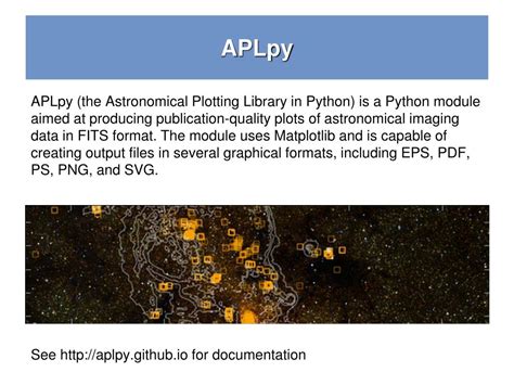 ppt python crash course aplpy powerpoint presentation free download