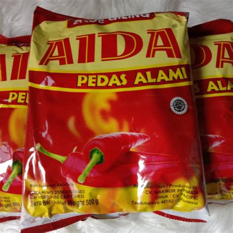 Jual Cabe Bubuk Aida Pedas Alami 500gr Shopee Indonesia