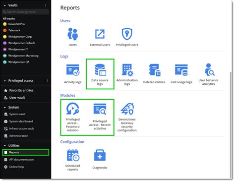 Pam Reports In Devolutions Server Devolutions Documentation