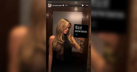 Brooks Nader Frees The Nipple In Sheer Top During Night Out Photos