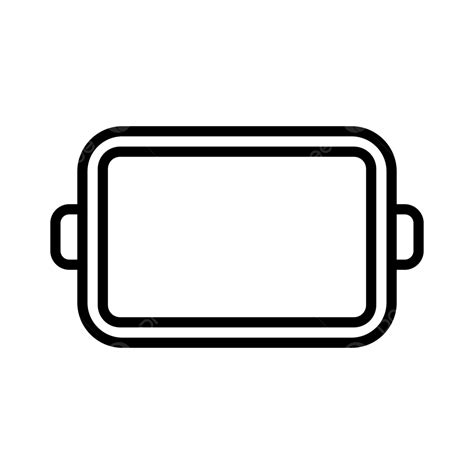 Baking Tray Line Icon Vector Baking Tray Tools Png And Vector With