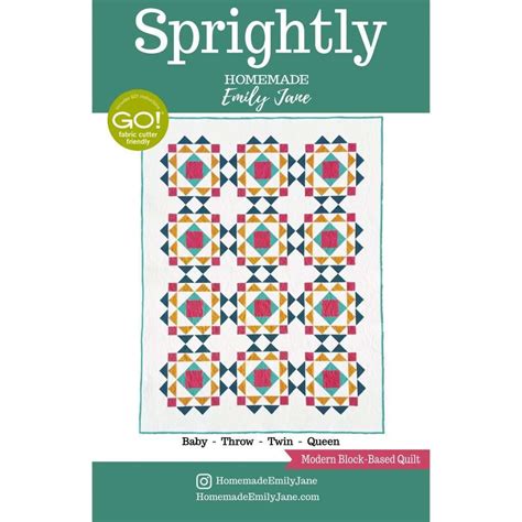 Jubilant Quilt Pattern Digital Download Homemade Emily Jane