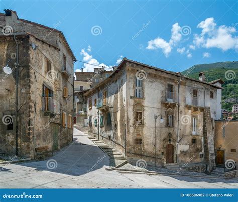 Scenic Sight In Scanno Province Of L Aquila Abruzzo Central Italy