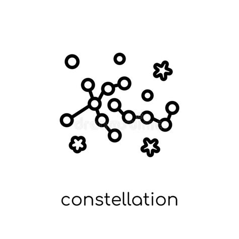 Constellation Icon From Astronomy Collection Stock Vector Illustration Of Crumbled Triangle