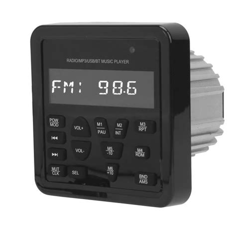 Akozon lecteur Bluetooth Lecteur MP Bluetooth Système de son radio USB IP étanche pour salle