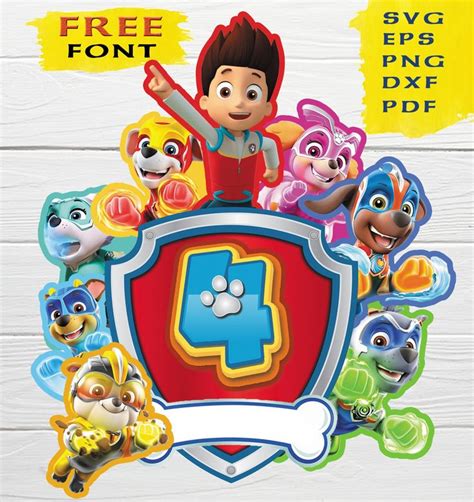 Paw Patrol Svg Birthday Free Svg Files The Best Porn Website
