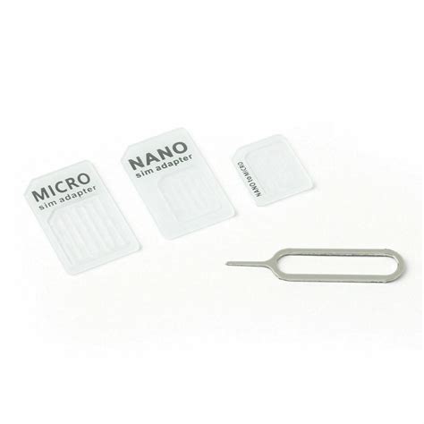 Us 1 Pcs Nano Sim Card To Micro Standard Adapter Adaptor Converter Set