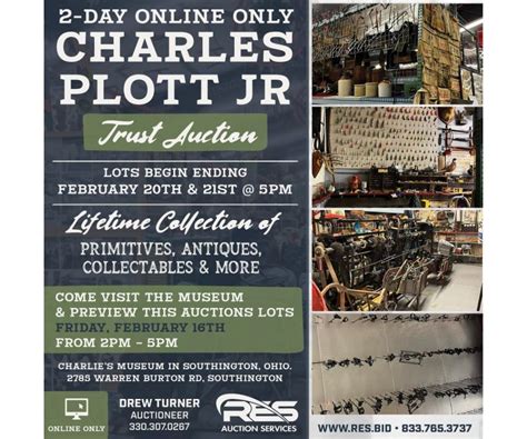 Charles Plott Jr Trust Online Only Auction Day 1