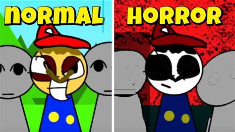 Sprunki Sprunked Normal Version Vs Horror New Mod Youtube