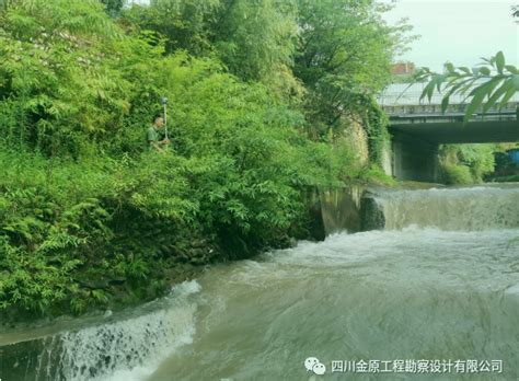 青城山旅游装备产业功能区片区基础设施及公服配套建设项目（二期）同心路过河管道工程行洪论证与河势稳定评价报告测绘工作顺利完成公司新闻四川金原