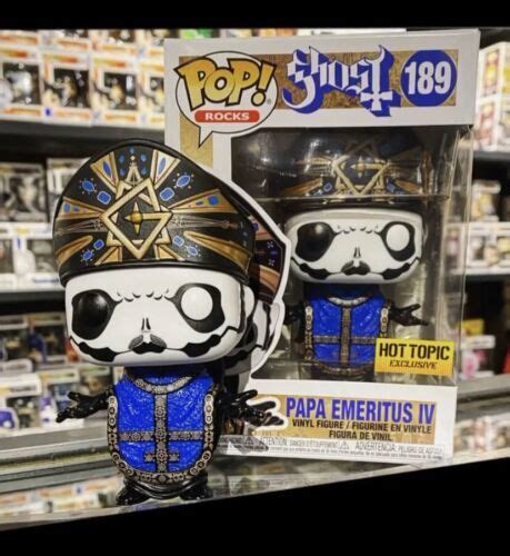 NEW Funko Pop Rocks Ghost Papa Emeritus IV Hot Topic Exclusive IN HAND