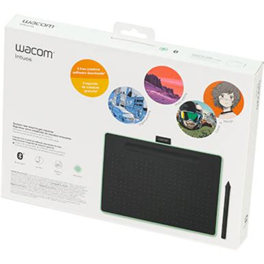 Wacom Intuos M CTL-6100WL Graphics Tablet - 2540 lpi - Wired/Wireless ...