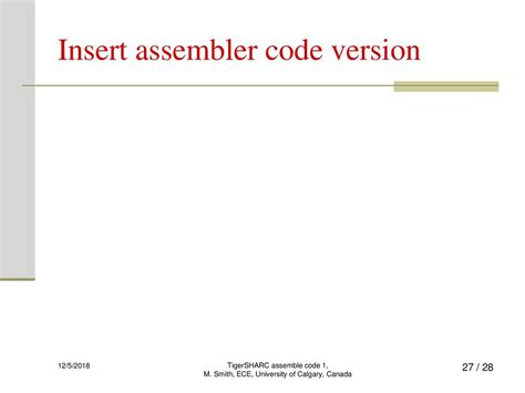 Generating A Software Loop With Memory Accesses Ppt Download