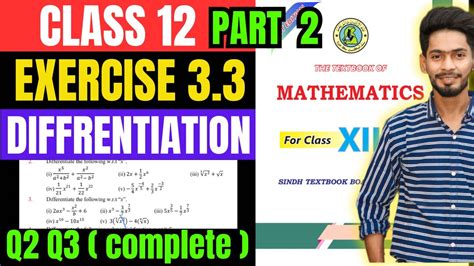Class Exercise Q Q Complete Unit Differentiation New