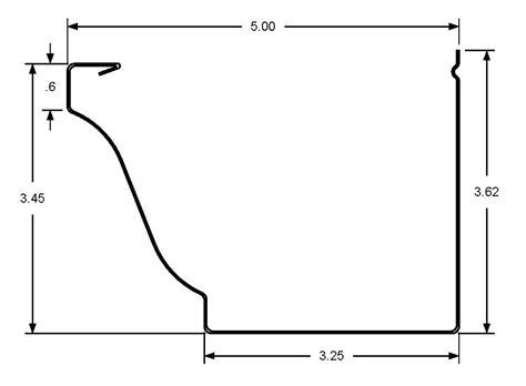 5″ 6″ K Gutter Rain Guard Seamless Guttering