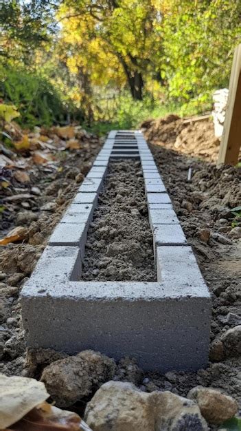 Concrete Block Path Construction Premium Ai Generated Image