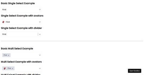 Jd React Select Codesandbox