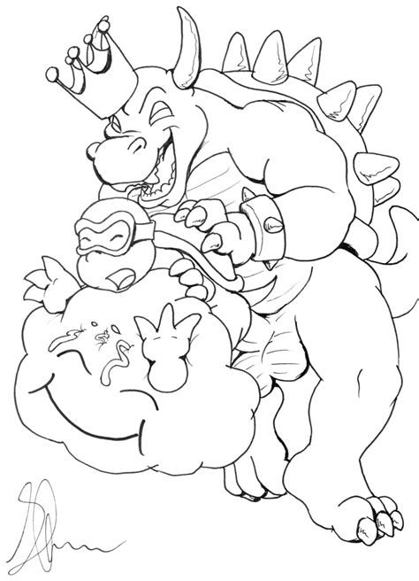 Rule 34 Anal Anthro Balls Barefoot Bowser Claws Closed Eyes Crown Cum Cum While Penetrated