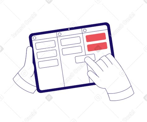 Kanban Board On A Tablet Png Svg