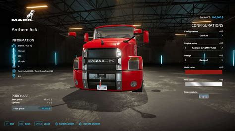 Fs22 Mack Trucks With Winch V1 0 Fs 22 Trucks Mod Download