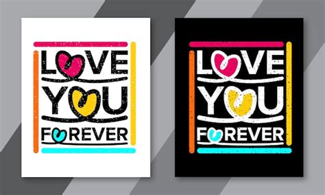 Premium Vector Love You Forever Typography Design For Tshirt