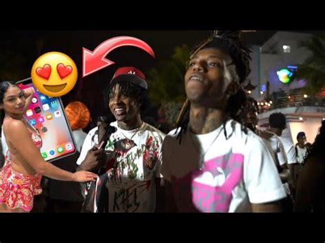 Rizzing Up Cute Females In Miami To Get Their Number Youtube