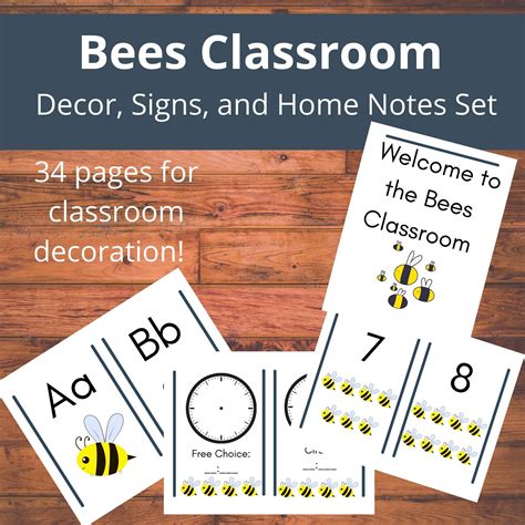 Bees Classroom Preschool Classroom Decor Set Etsy