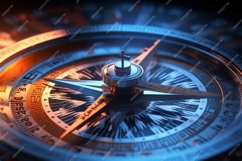 Premium Photo Conceptual Visualization Of A Compass Pointing