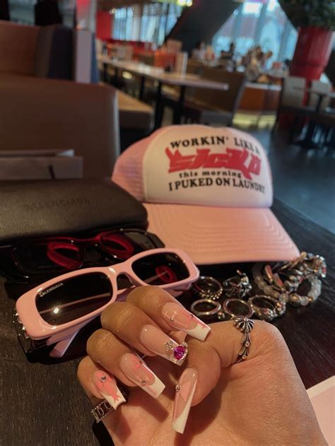 Chrome Hearts Nails And Rings Heart Nails Chrome Hearts Nails