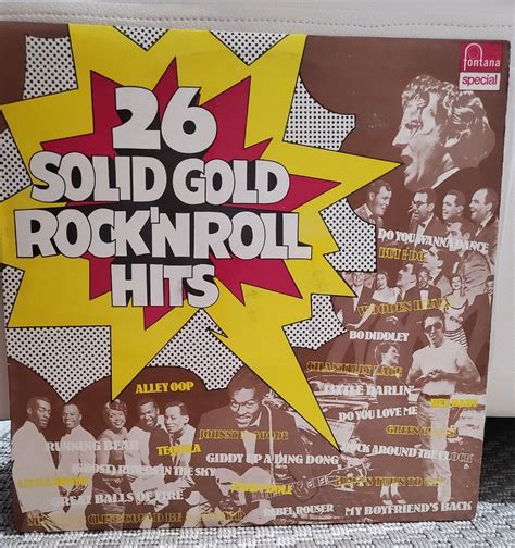 26 Solid Gold Rock N Roll Hits Hobbies And Toys Music And Media Vinyls